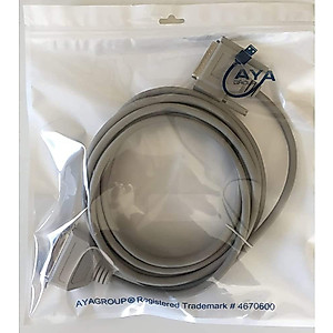 Yohii 4.5m/ 14.7 Feet DB25 Male to Centronics 36 Female Parallel Printer Cable LPT Parallel Printer IEEE-1284- (G7.23)