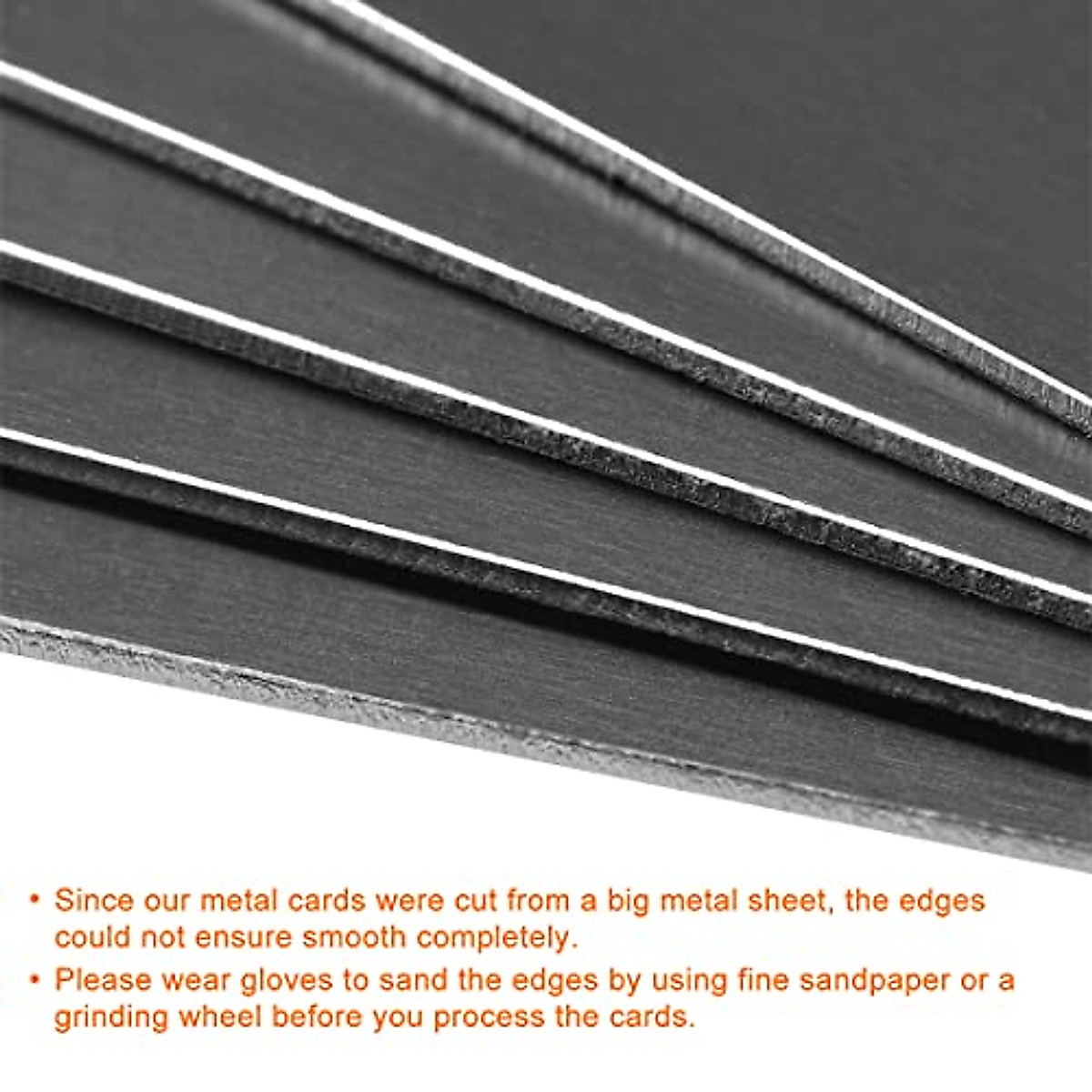 uxcell Blank Metal Card 100x60x1mm Anodized Aluminum Plate for DIY Laser Printing Engraving Black 5 Pcs