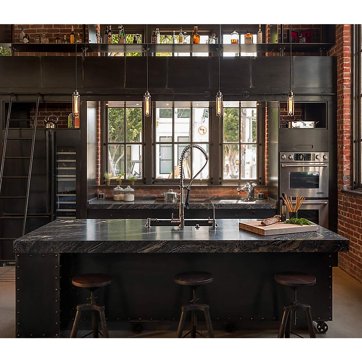 Edearkar E26/E27 Base, T10/T30 Tubular Vintage Edison Light Bulbs 25W T185 110V Dimmable T30 Antique Incandescent Light Bulb T30 Antique Filament Light Bulb, Pack of 4