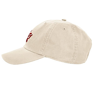 Popfunk Official Spongebob The Krusty Krab Logo Dad Hat - The U18 Adjustable Relaxed-Fit Cap - Unisex for Men and Women, Cream