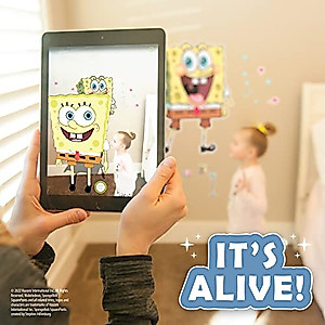 Wall Palz Spongebob Squarepants Wall Decal - 24" Spongebob Stickers with 3D Augmented Reality Interaction - Spongebob Bedroom Decor