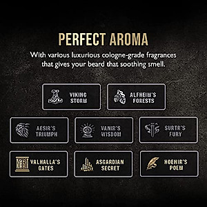 The Beard Struggle Essential Kit - Grooming Care Package for Men - Balm, Oil, Wash, Conditioner - Platinum Collection - Vanir's Wisdom