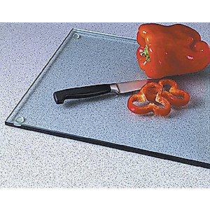 Vance 15 X 12 inch Premium Clear Extra Thick 3/8 inch Tempered Glass Cutting Board