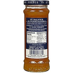 St. Dalfour, Fruit Spread Peach, 10 Ounce