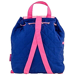 Stephen Joseph Kids' Unisex Toddler Back to School, Quilted Backpack, Ballet Bunny Dark Blue, One Size