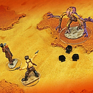 LITKO Mini Skulls | Tiny Skull | Wound | Casualty | Death | Board Game | Role Play Game | Miniature Wargames | Compatible with Dungeons & Dragons, 40K (Black)