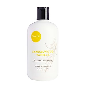 DANI Natural Nourishing Conditioner Naturals - Organic Ingredients Hydrate & Strengthen Hair - Sulfate, Phthalate & Paraben Free - Vegan & Cruelty Free - 12 Ounces (Sandalwood Vanilla)