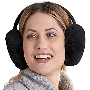 Brook + Bay Fleece Ear Muffs - Cozy & Foldable Earmuffs - Winter Ear Warmers for Women - Soft & Warm Ear Muffs for Women