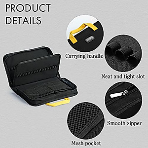 ARTIFY 48 Slot Canvas Marker Pen Organizer Bag, Carrying Case for School, Office, Travel & Storage with Zipper Pocket (C)