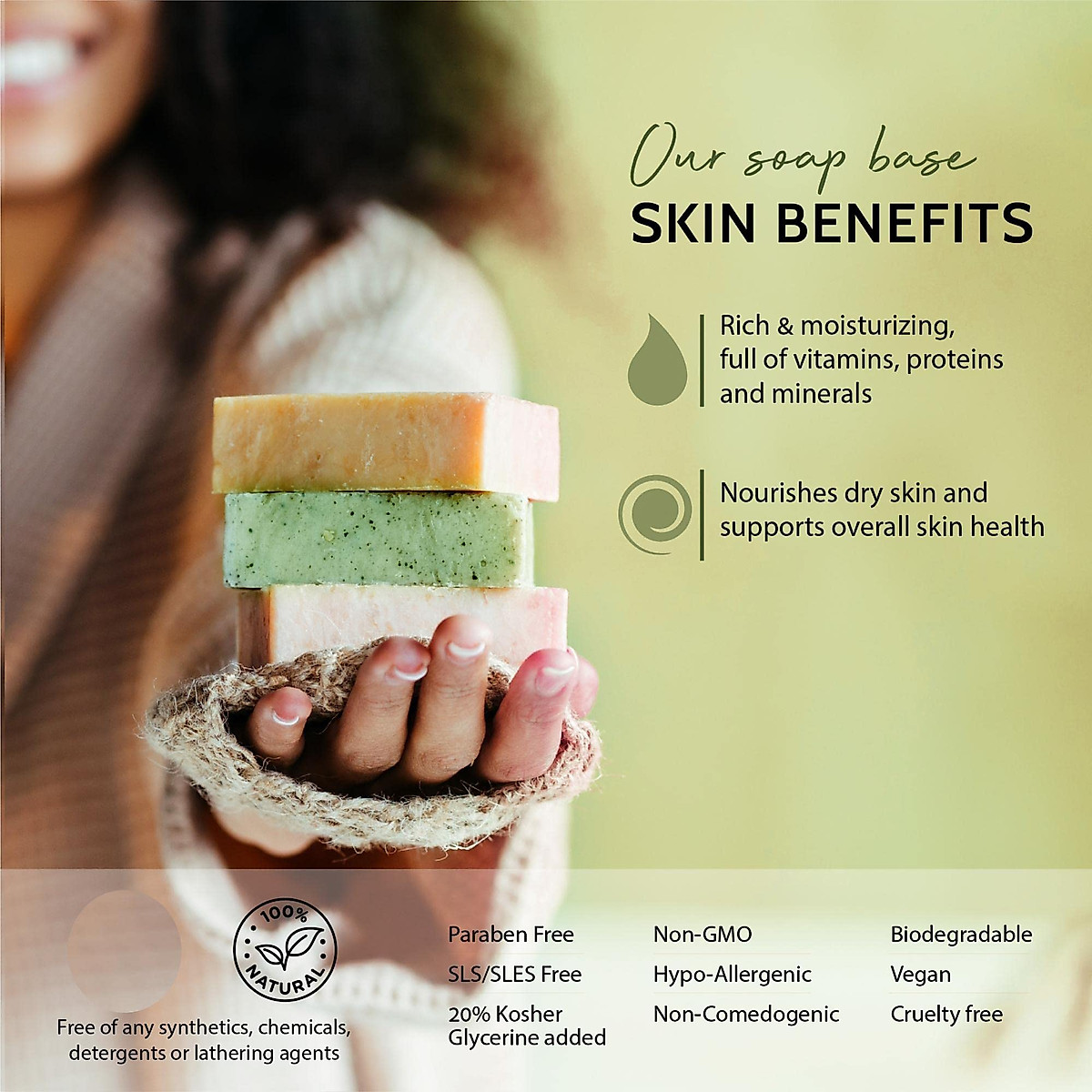 Pifito Melt and Pour Soap Base Sampler (7 lbs) │ Jojoba Oil, Sweet Almond Oil, Mango Butter, Apricot Kernel Oil, Grapeseed Oil, Oatmeal, Clear (1lb ea) │ Glycerin Soap Making Supplies