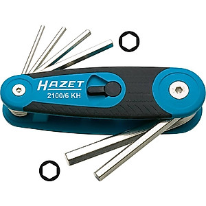 Hazet 2100/6KH 6 Piece Hexagon Offset Screwdriver Set, 2.5-8mm