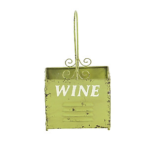 Deco 79 Metal wine Holder 3 Assorted, 8 by 15"