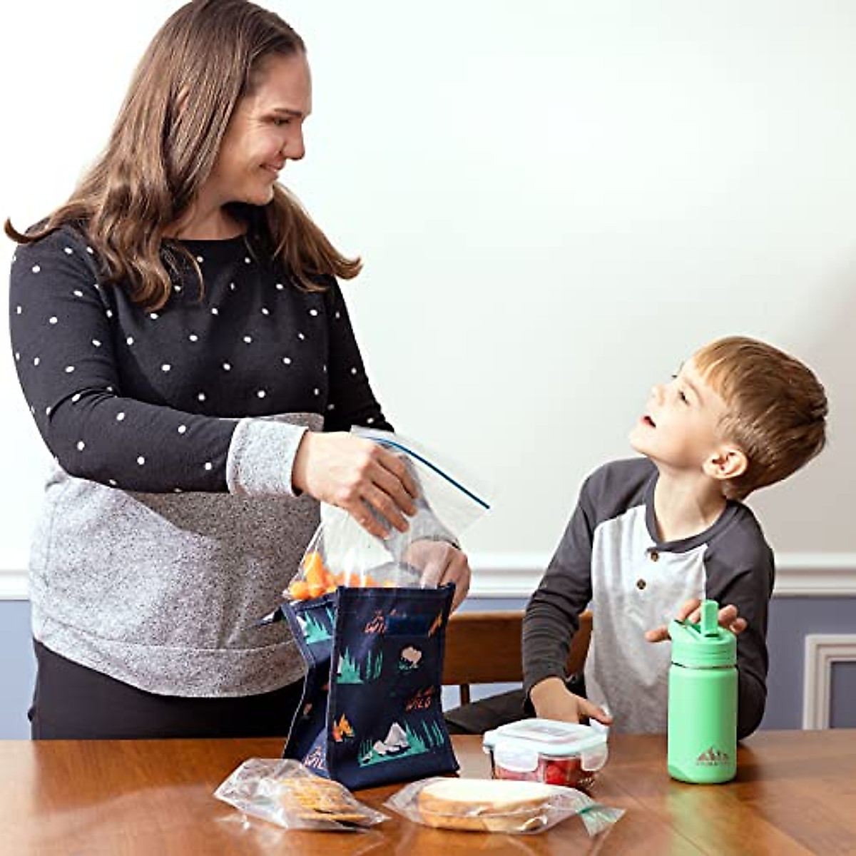 Hydrapeak Mini 14oz Water Bottle with Straw Lid, Stainless Steel Double Wall Insulated Water Bottle | Leak-Proof and Spill-Proof Water Bottle, 24 Hours Cold (Cloud)