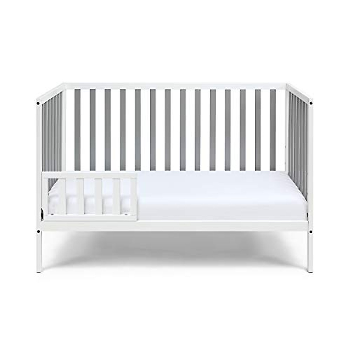 Baby Cache Suite Bebe Deux Remi Island Toddler Guard Rail in White, Natural (27975-WH)