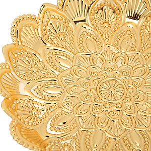 Tnfeeon Metal Fruit Basket, Chinese Gold Fruit Bowl Fruit and Vegetables Holder for Counters Kitchen Countertop Home Decor High end Look