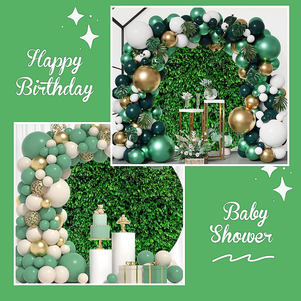 Leowefowa Greenery Round Backdrop Cover Green Leaves Round Backdrop 7.2ft Grass Backdrop Wall Circle Backdrop Stand Cover Safari Baby Shower Bridal Shower Wedding Anniversary Party Supplies Photo Prop