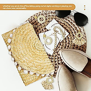 SHERCHPRY Straw Bag Women Crossbody Bag Clutch Handbags Summer Beach Woven Bags Straw Purse for Women Girls