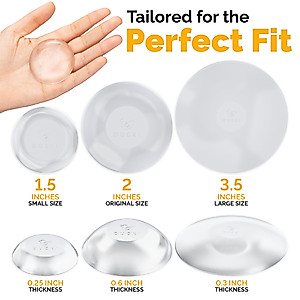 Ducki Door Stopper Wall Protector - Self Adhesive, Quiet, Reusable Shock Absorbent Gel - The Home or Office - Elegant Door Handle Silencer and Wall Protection Solution- (4pk)(Clear)