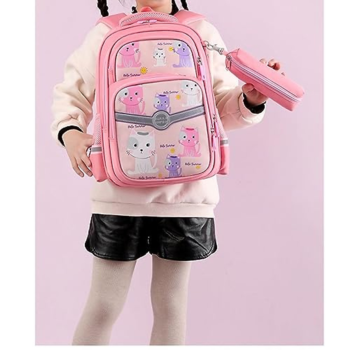 HAPIKI Kawaii Backpack with Cute Accessories 14 Inch Laptop Casual Travel Daypacks New Semester Gifts Aesthetic Bag (01-pink,15.6 inch)