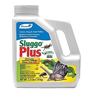 Monterey - Sluggo Plus - Snail & Slug Killer, Plus Controls Other Insects, OMRI Listed for Organic Gardening - 2.5 Pounds