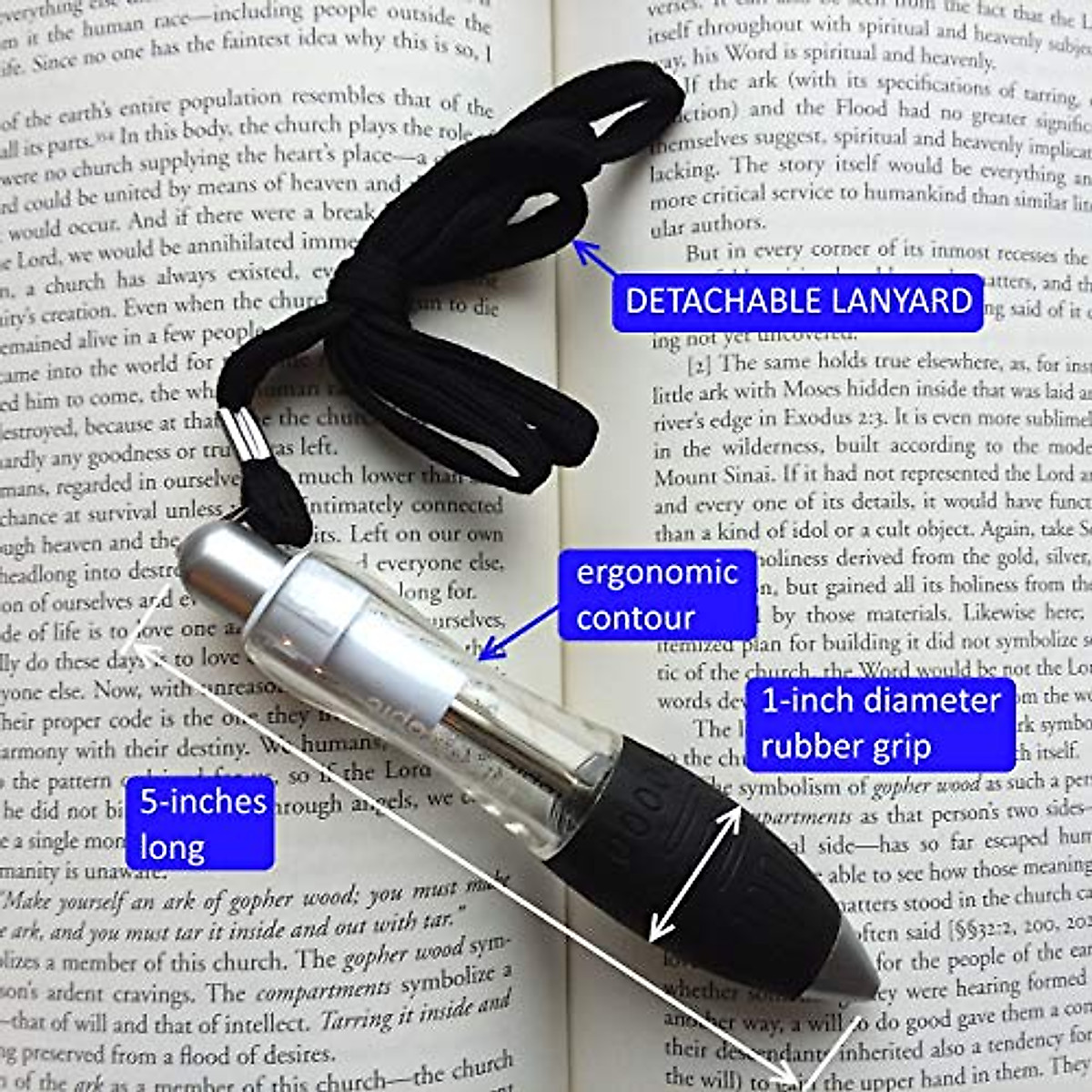 Super Big Fat Pens: Large, Easy to Hold Pens for Arthritis (4 pack), Longer Lasting Black Ink Cartridge