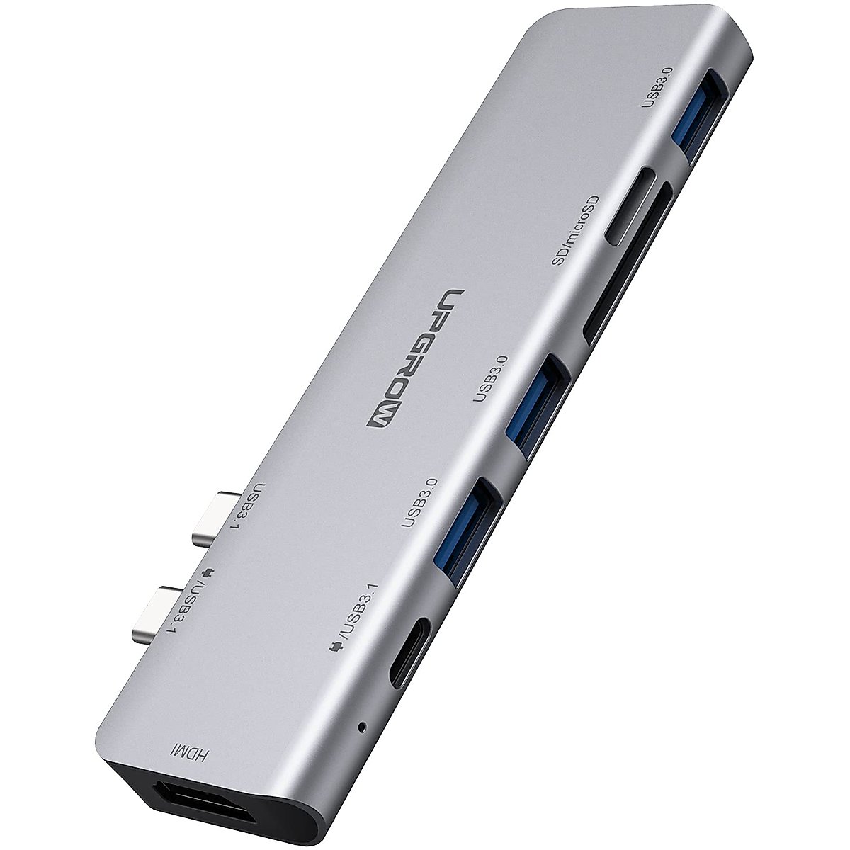 USB C Hub for MacBook, PowerExpand Direct 7-in-2 USB C Adapter Compatible with Thunderbolt 3 USB C Port, 100W Power Delivery, 4K HDMI, USB C and 2 USB A Data Ports, SD and microSD Card Reader