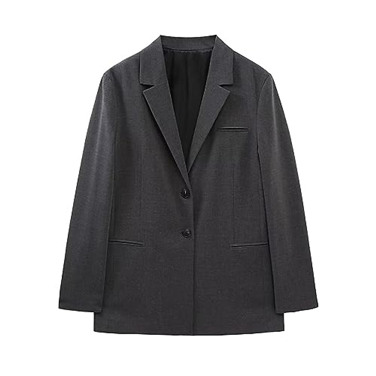 Women Front Darts Side Pockets Straight Pants Vintage High Waist Zipper Fly Female Trousers S