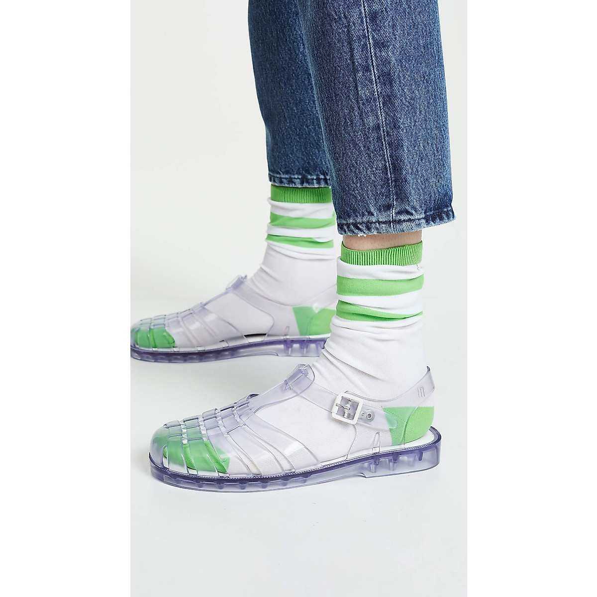 Melissa Women's Possession Sandals, Clear, 8 Medium US