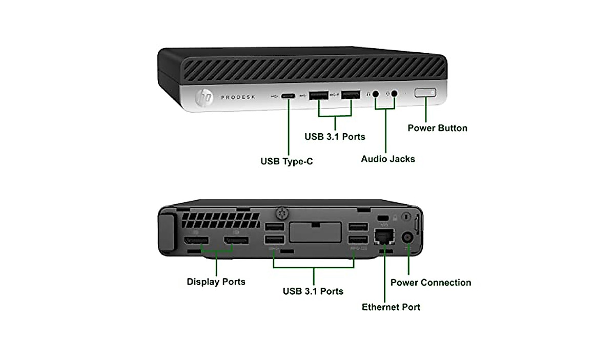 HP ProDesk 600 G4 Mini Business Desktop, Intel Core i5-8500T Processor ...