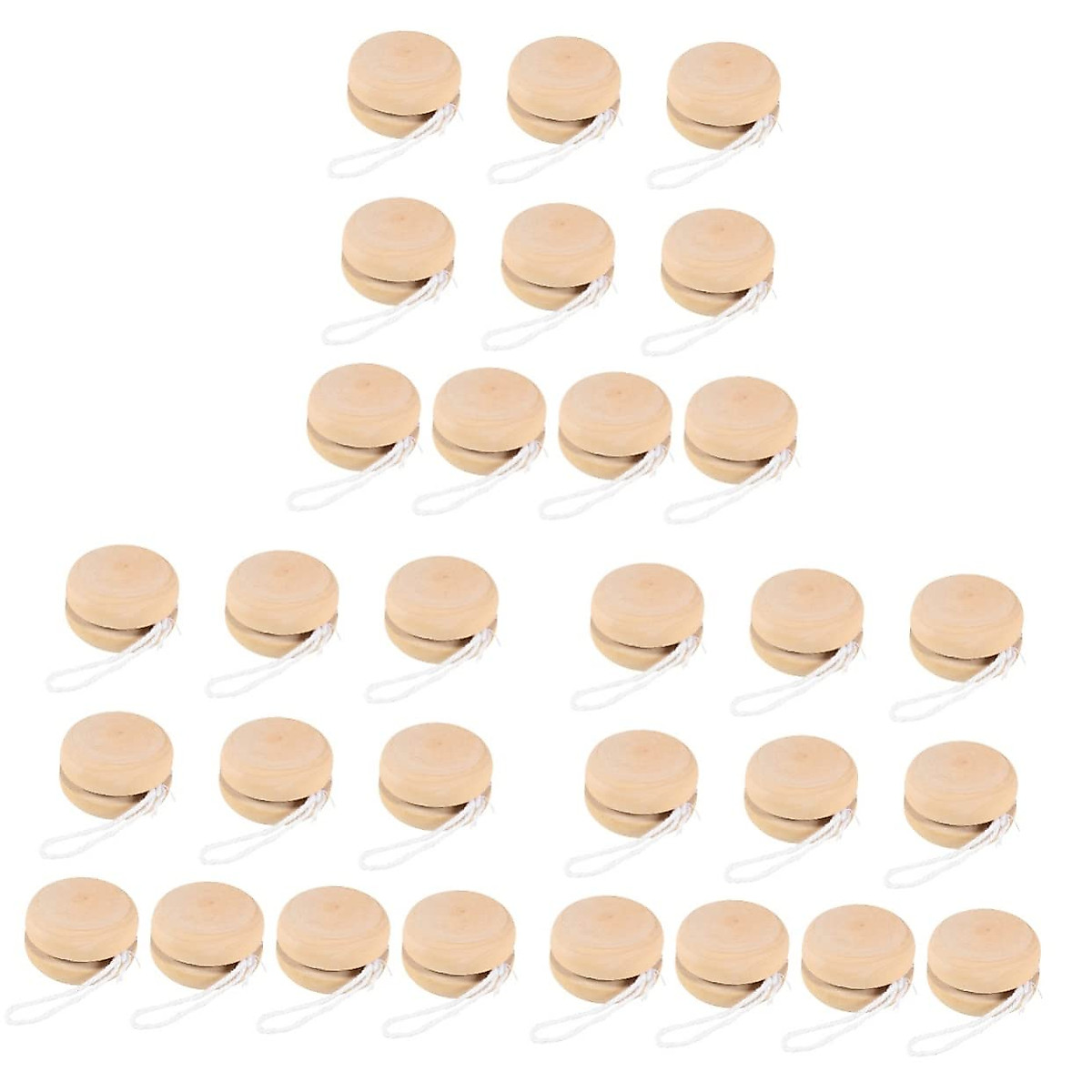 30 pcs Control Responsive Beginners Art Bearing Prizes Blank Xmas Boys and Favors Funny Children Birthday Stuffers Wood Wooden Craft Hand Party Bag Adults Unfinished