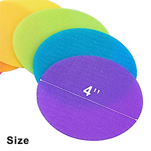 Nylon Floor Spots Circles Carpet Spots Maker Dots for Teachers and Children Preschool Classrooms