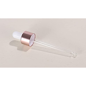 Travel Essential Oil Dropper Bottle - Transparent Frosting Glass Bottle Rubber Essence Cosmetics Dropper Bottles Portable Tincture Bottles With Dropper Empty Bottle Dropper (0.5oz/15ml 6 Pack)