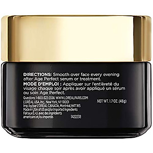 L'Oreal Paris Age Perfect Cell Renewal Night Cream, 1.7 oz - Radiant & Vibrant Skin, Salicylic Acid