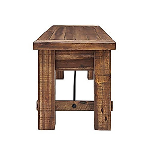 Alaterre Furniture Durango 60" L Wood Entryway/Dining Bench