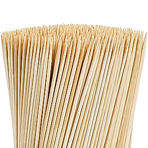Fasmov 1000 Pack Natural Bamboo Skewer Sticks, Bamboo BBQ Appetizer Skewers for Grilling, Kabob, Fruit, Appetizers, Cocktail, Brunch, Chocolate Fountain, 8-Inches