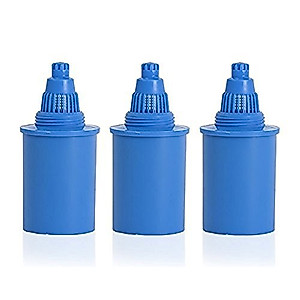 EHM 3 Pack Alkaline Mineral Water Filters Replacement Cartridges (Blue)