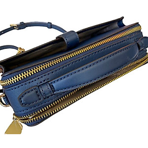 Michael Kors Medium Double Zip Phone Crossbody (Navy)