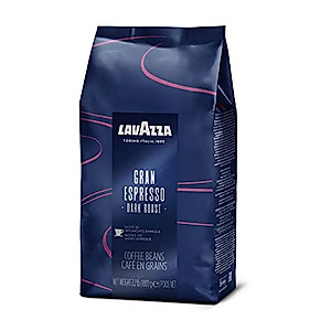Lavazza Gran Espresso Whole Bean Coffee Blend, Medium Espresso Roast, Bag 2.2 LB (Pack of 1), Balanced and rich flavor with notes of cocoa