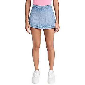 alice + olivia Women's Lakelyn Denim Skort, Ivy Blue, 31