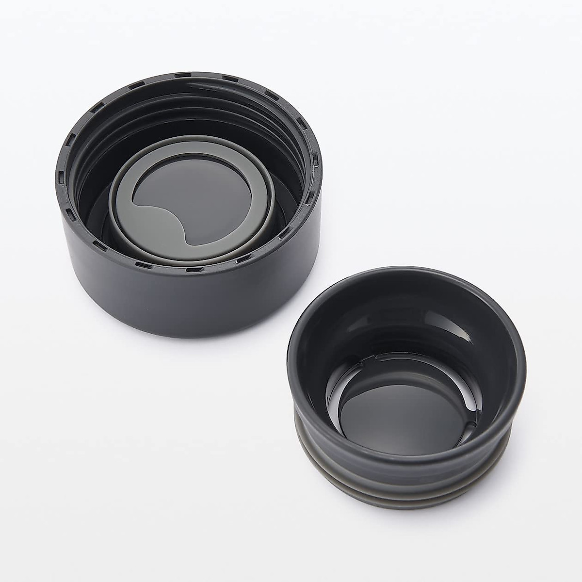 Muji 44593776 Stainless Steel Insulated Bottle, Approx. 16.9 fl oz (500 ml)