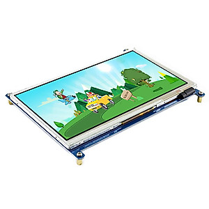 7 inch 800×480 Capacitive Touch Screen HDMI Interface Custom Raspbian LCD Monitor Mini PC Supports Raspberry Pi 4 3 2 1 Model B B+ A+ & BeagleBone Black & Banana Pi/Banana Pro @XYGStudy