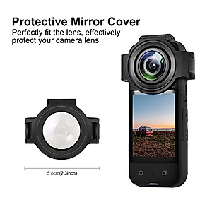 Upgrade Lens Guard for Insta360 X3 Protective Cover Case for Insta360 Camera Accessories(Optical Glass Lens Cap)