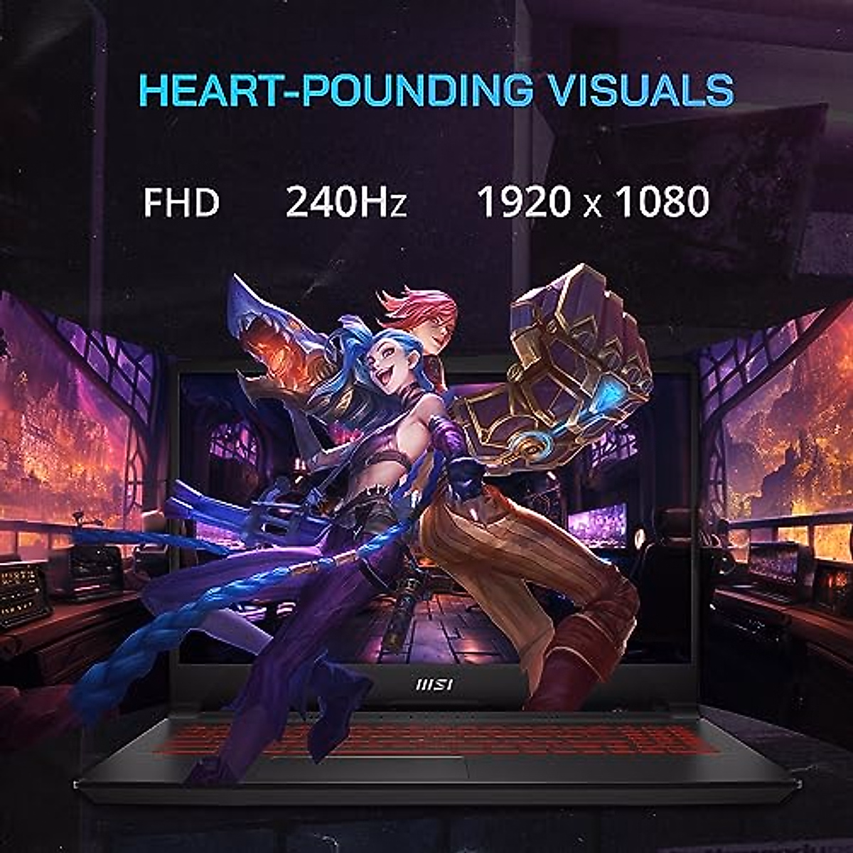 MSI Katana GF66 15.6" FHD Gaming Laptop, Intel Core i9-12900H, NVIDIA GeForce RTX 3070Ti, 64GB DDR5 RAM, 1TB PCIe SSD, Backlit Keyboard, Nahimic Audio, WiFi 6, Black, Win 11 Pro, 32GB USB Card