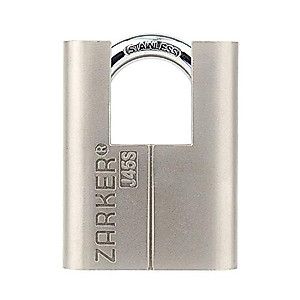 Zarker J45S keyed Padlock-Stainless Steel Shackle, 1-Pack