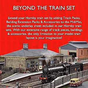 Hornby The Flying Scotsman A1Class 4472 OO Electric Model Train Set HO Track with US Power Supply R1255M , Green