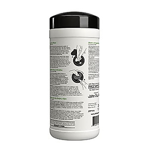 John Paul Pet Ear & Eye Pet Wipes for Dogs and Cats, 2 in 1, Safe, Clean Face, Infused with Aloe, pH Balanced, Cruelty Free, Paraben Free, Made in USA, Unscented, White, 7" x 7"