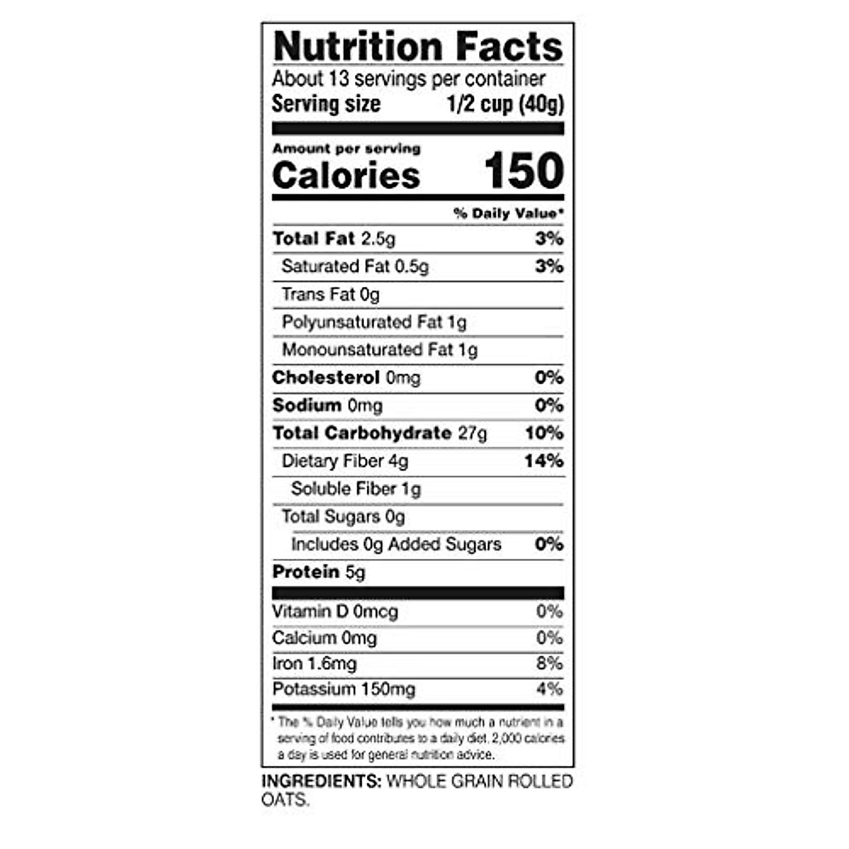 Amazon Brand - Happy Belly Old Fashioned Oats, 1.12 pound (Pack of 1)