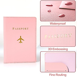 Passport Holder,Passport and Vaccine Card Holder Combo,Passport Holder With Vaccine Card Slot,Travel Essentials,Passport Cover,Passport Case,Passport Wallet,Travel Document Organizer,Travel Gifts