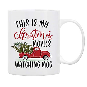 BLUE RIBBON Christmas Gifts, This is My Christmas Movies Watching Mug, in Decorative Box