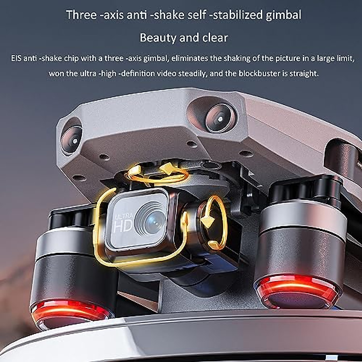 RKSTD WiFi FPV RC Drone For Beginners, Drone With Dual HD Cameras - GPS Foldable RC Quadcopter, Brushless Motors, Suitable For Adults And Kids, Track Flight, Auto Hover